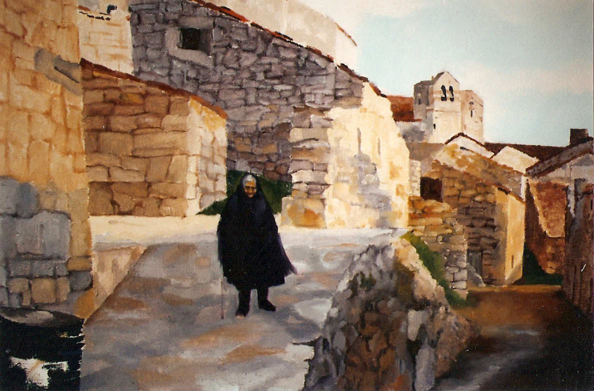 Rello Soria, Spain 1992 – Victoria Olson Art – Watercolor, Egg Tempera ...