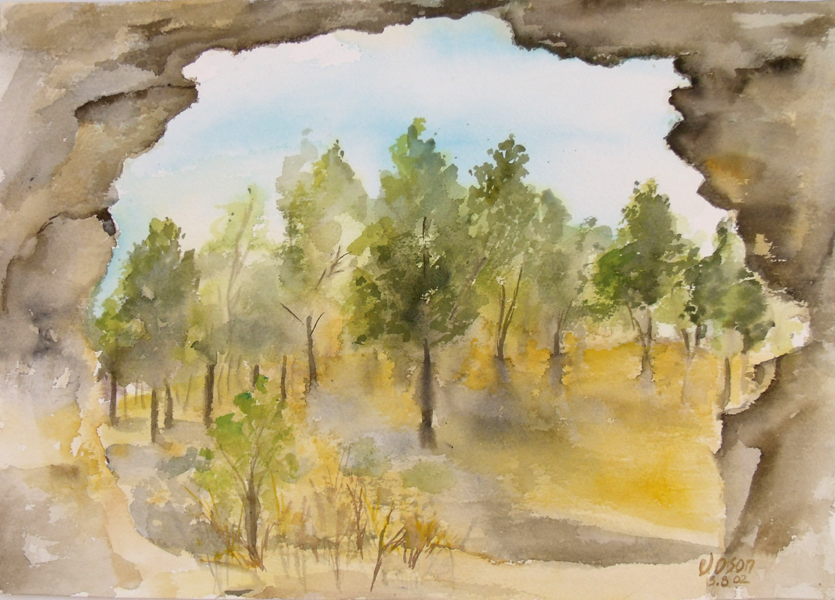 La Cueva del Parque Sur 2002 – Victoria Olson Art – Watercolor, Egg ...
