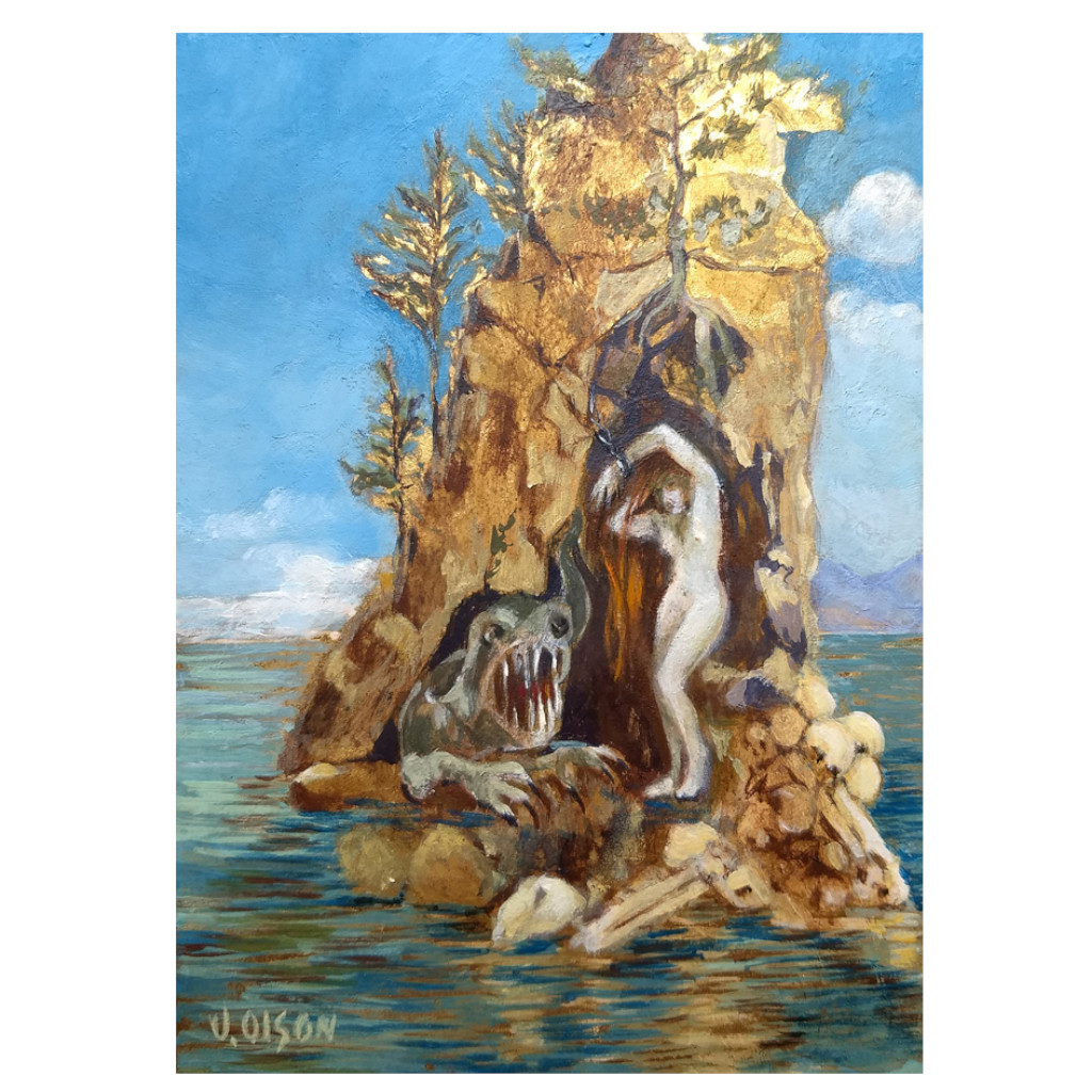 Andromeda and the Sea Creature 2020 – Victoria Olson Art – Watercolor ...