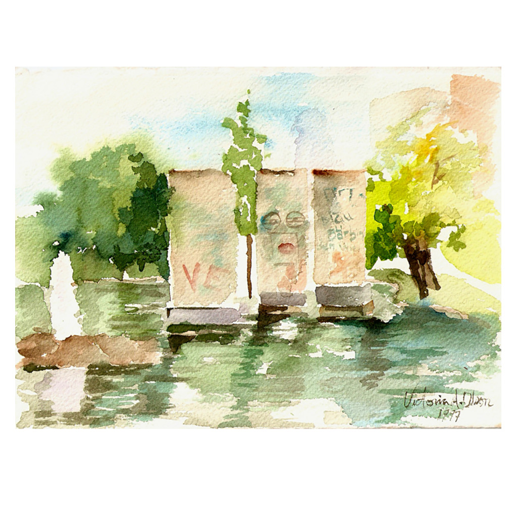Parque de Berlín in Madrid, Spain – Victoria Olson Art – Watercolor ...