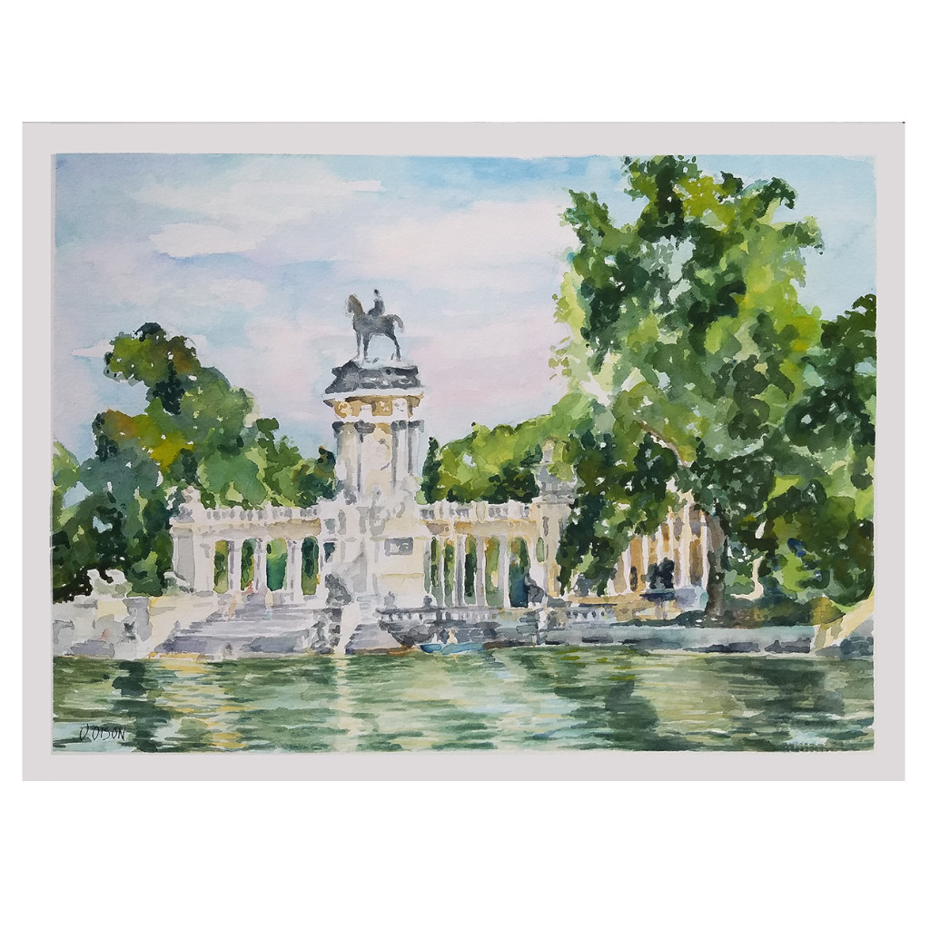 El Estanque del Parque del Retiro 2021 – Victoria Olson Art ...