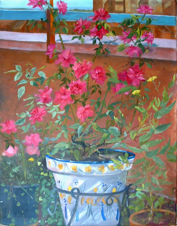 Roses on the Terrace 2004 – Victoria Olson Art – Watercolor, Egg ...