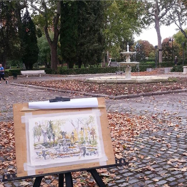 Plein Air Painting Sessions in Madrid – Victoria Olson Art – Watercolor ...