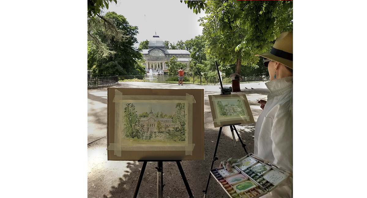 Plein Air Painting at Palacio de Cristal in August 2023 – Victoria ...